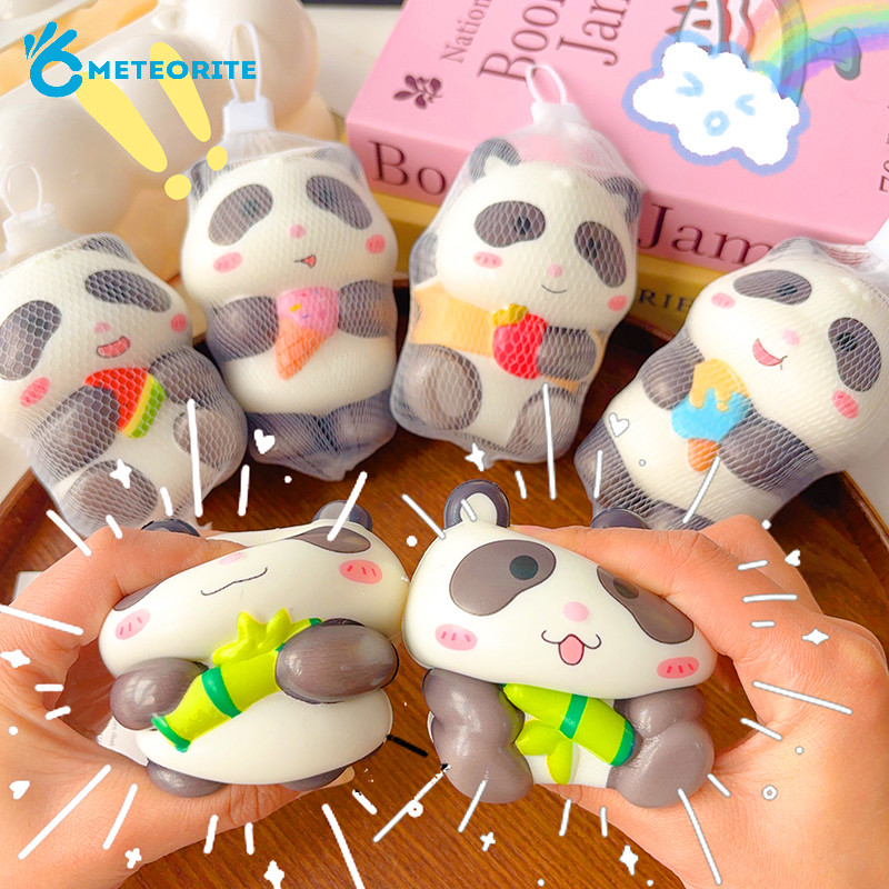 Confortável Macio Panda Estatueta Mão Squeeze Sensorial Brinquedo Relaxante-Rebote Lenta Animais ...