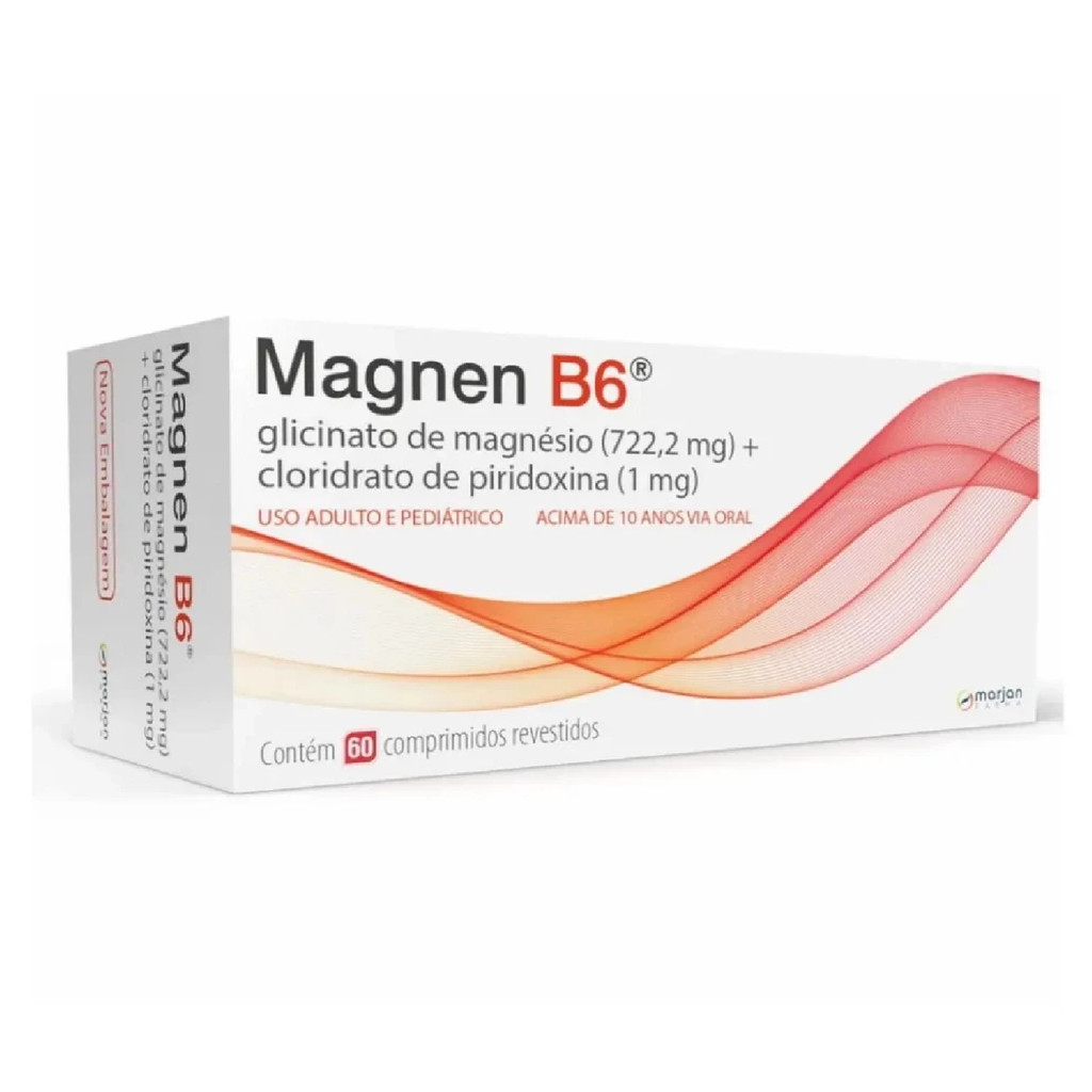 Magnen B6 suplemento alimentar 60 comprimidos | Shopee Brasil