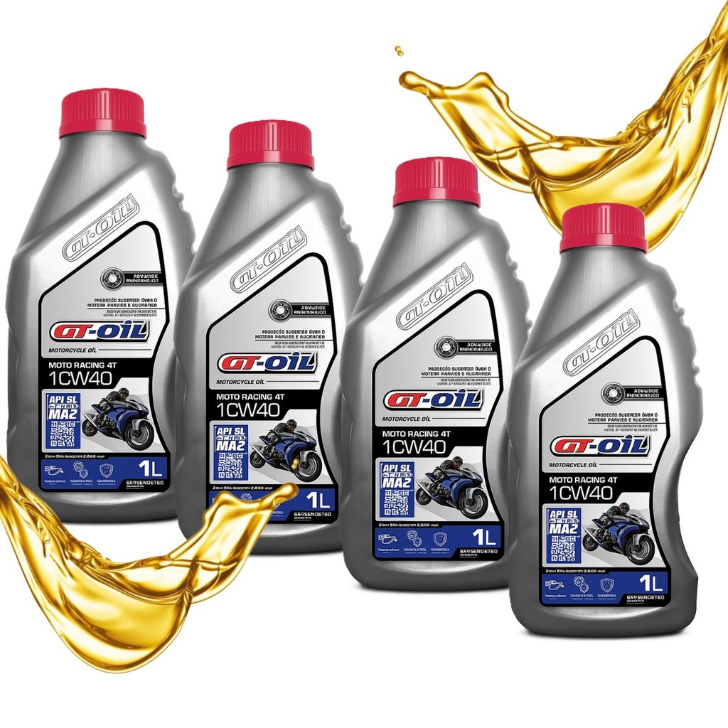 Óleo Para Motor Gt Oil 10w40 Semissintético 4 Litros | Shopee Brasil