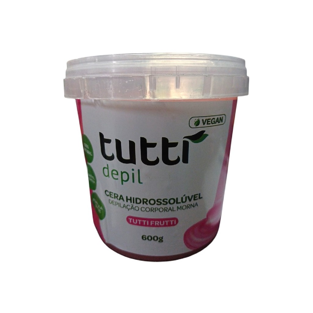 Tutti Cera Hidrossolúvel Corporal Morna Tuttti Frutti 600g | Shopee Brasil