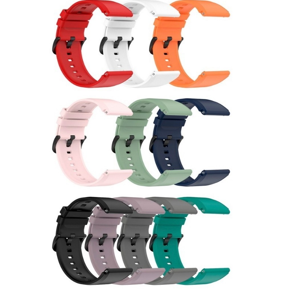 Pulseira Silicone Slim Para Smartwatch QCY GTC GTS8 S7/ Haylou Watch 2 ...