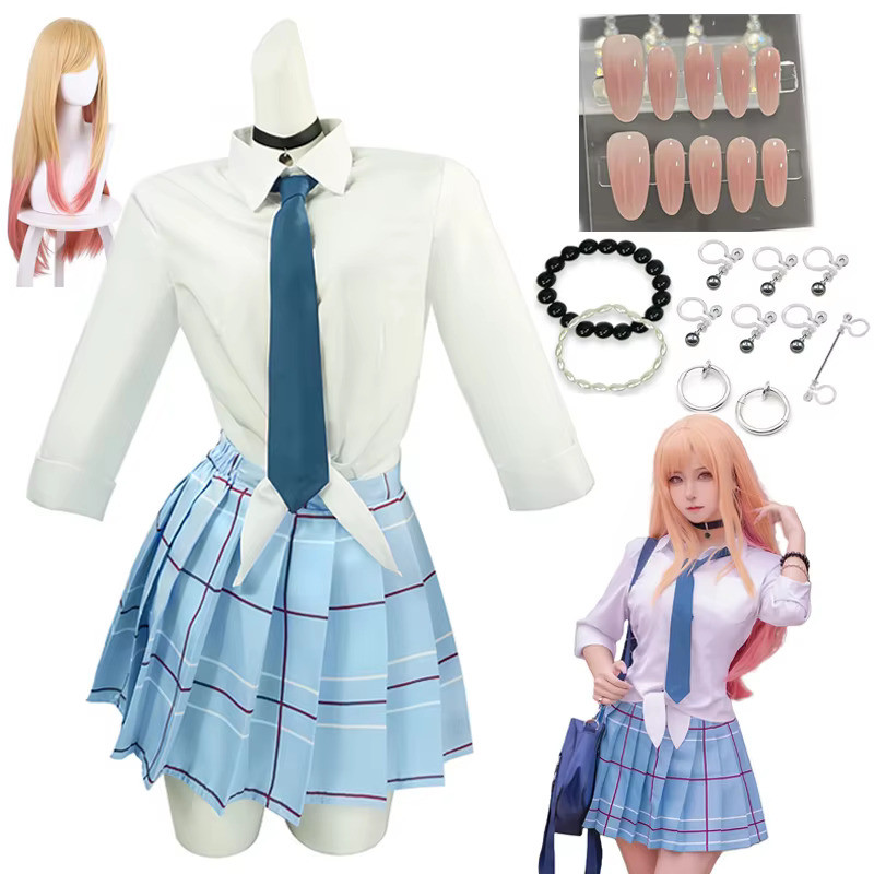 Kitagawa Marin Cosplay Anime Meu Vestir-Se Querido Traje Vestidos Das ...