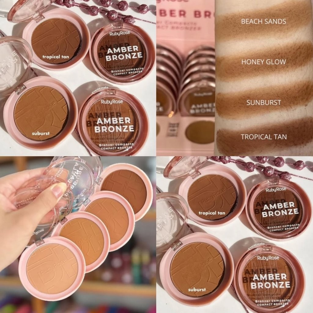 Amber Bronzer Compacto - RUBY ROSE Favourite | Shopee Brasil