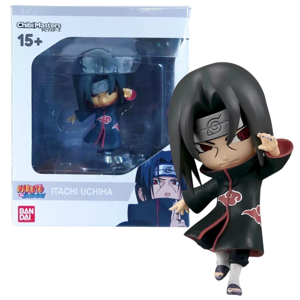 Boneco Chibi Bandai Itachi Uchiha Naruto Shippuden - Fun | Shopee Brasil