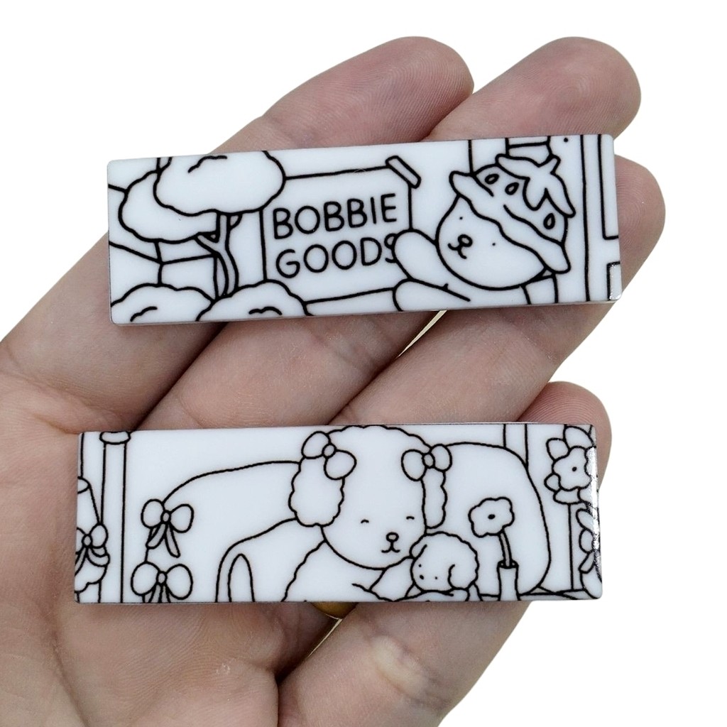 HairClips Bob God para pintar Acrilico (2 unds) | Shopee Brasil