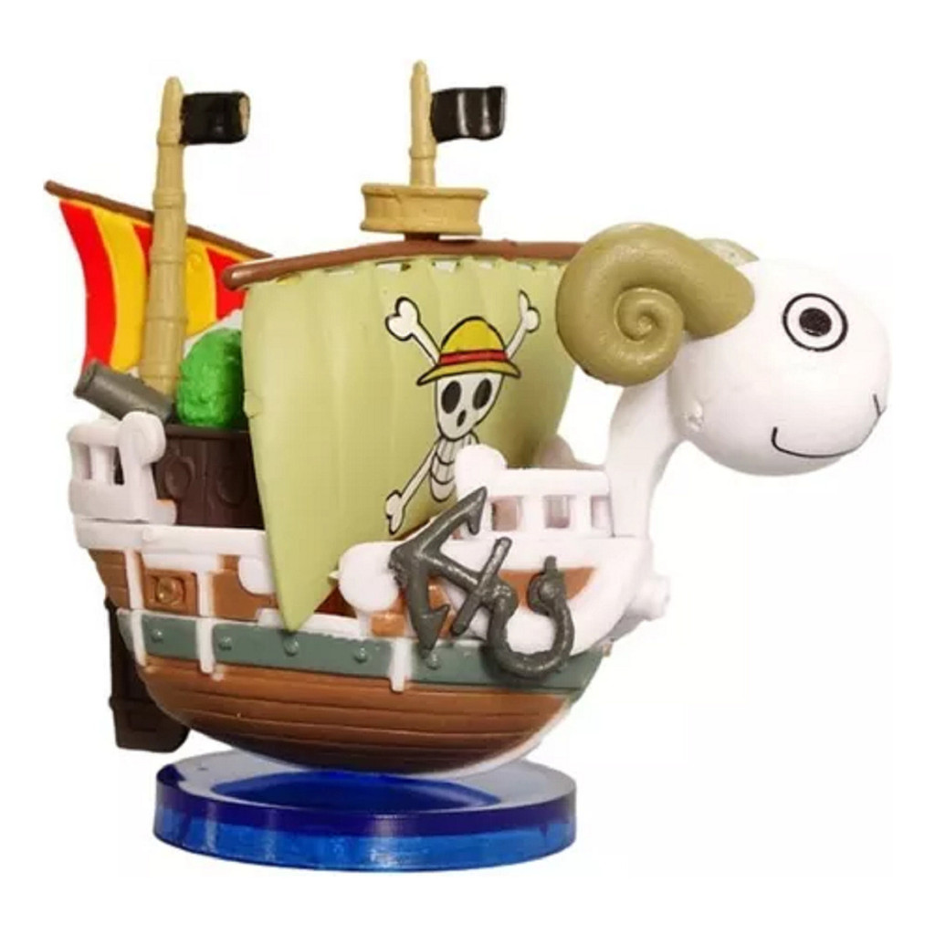 One Piece Luffy Barco Pirata Thousand Sunny Anime 7 Cm | Shopee Brasil