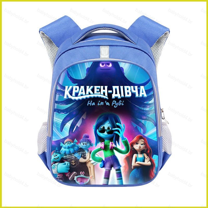 yu Ruby GillmanTeenage Kraken Bolsa Escolar Mochila Com Tira Reflexiva Azul De Desenho Animado ...