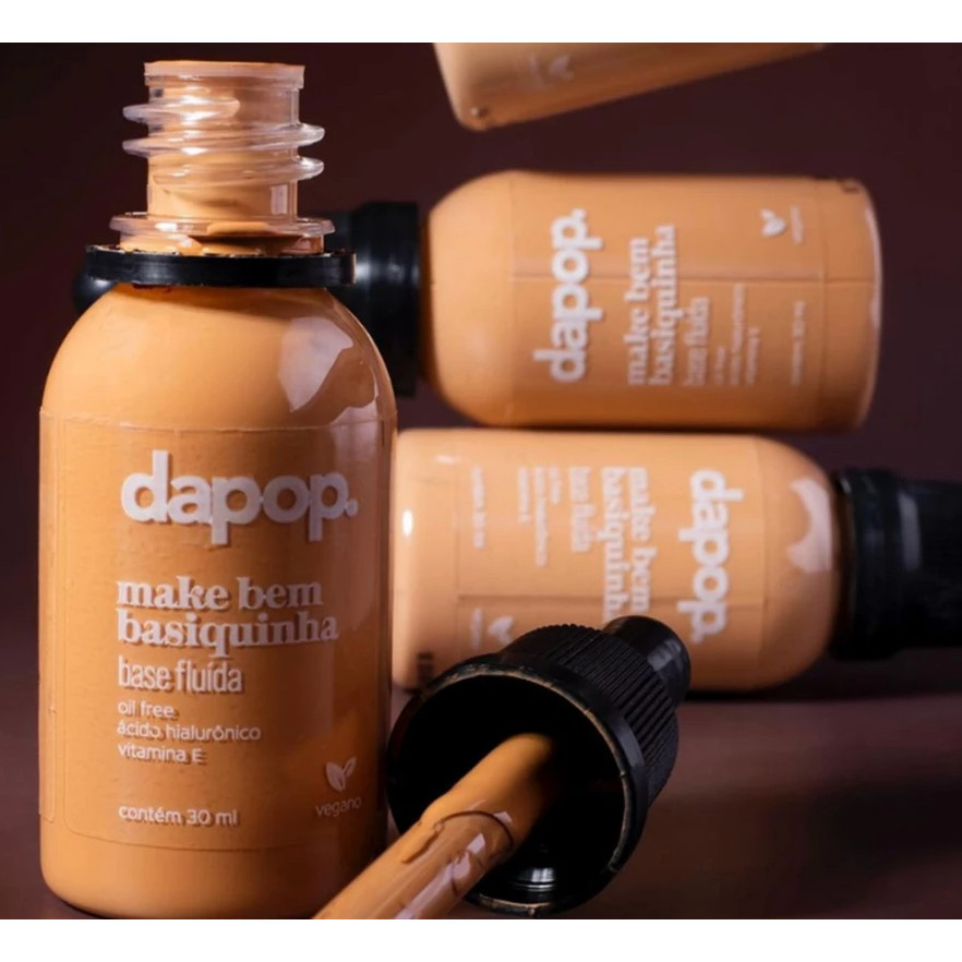 Base Fluida Dapop Make Bem Basiquinha – Cobertura Leve, Pele Natural e ...