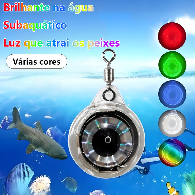 5 peças luz subaquática para isca de peixe LED luz olho de peixe ...