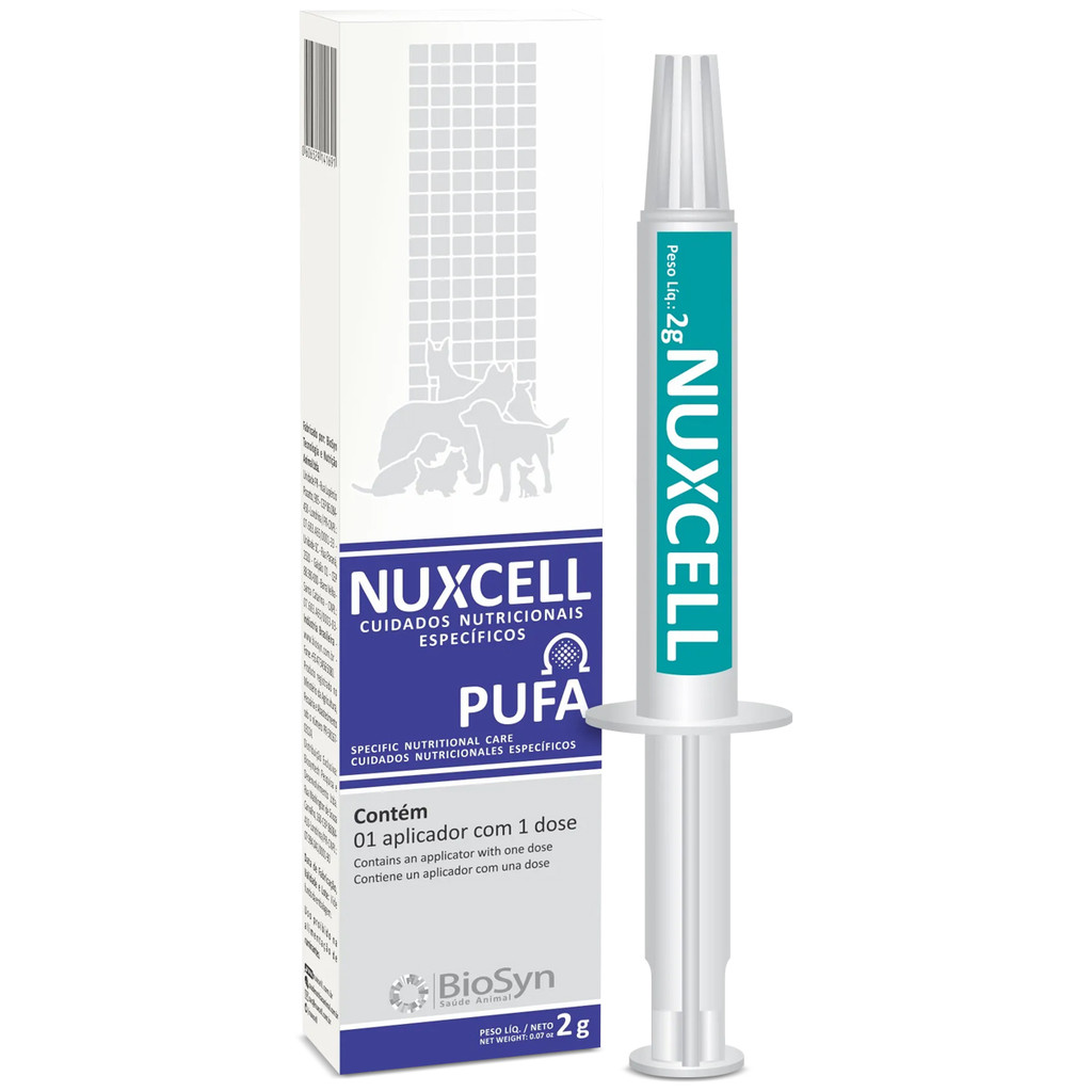 Kit 3 Nuxcell Pufa Suplemento Vitamínico para cães Biosyn 2g | Shopee ...