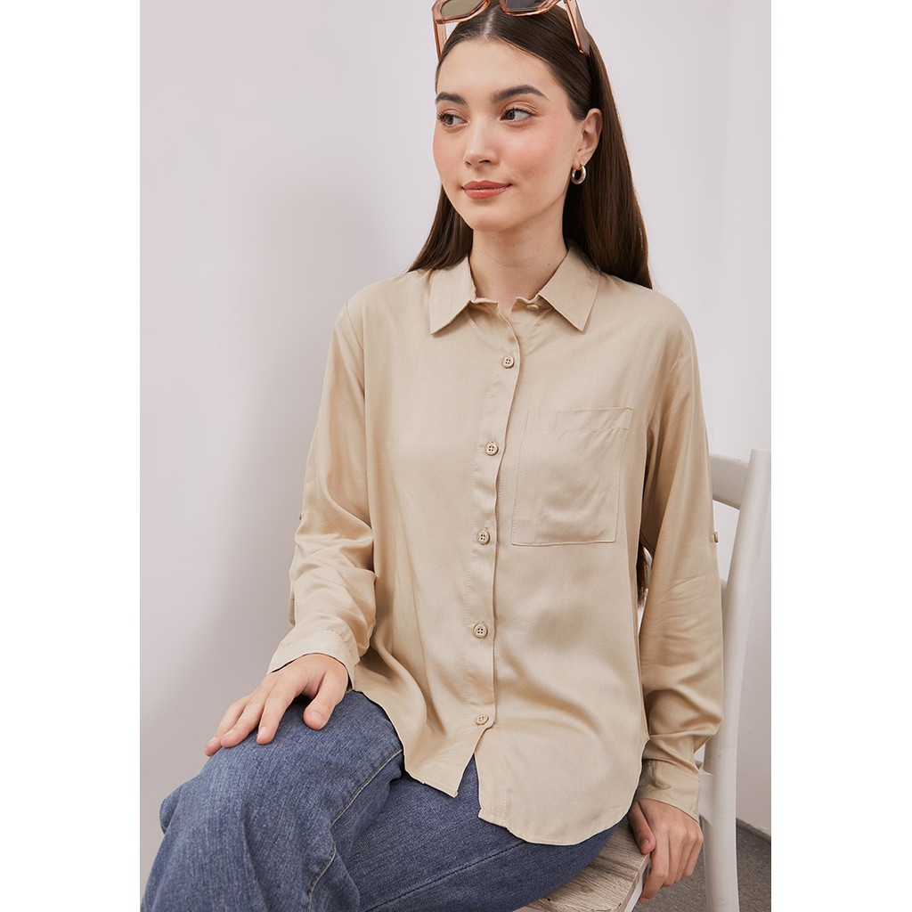 Camisa Narin Khaky | Shopee Brasil