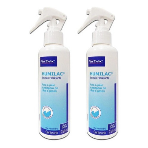 Kit 2 Solução Dermatológica Virbac Humilac Spray - 250 mL | Shopee Brasil
