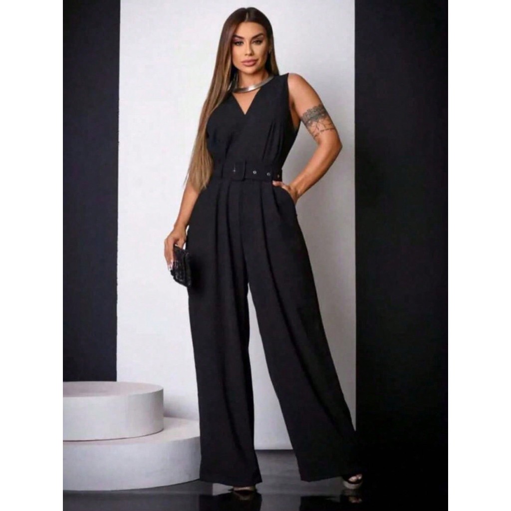 LORELILO MACACAO MONICA LONGO FEMININO REGATA PANTALONA COM CINTO ...