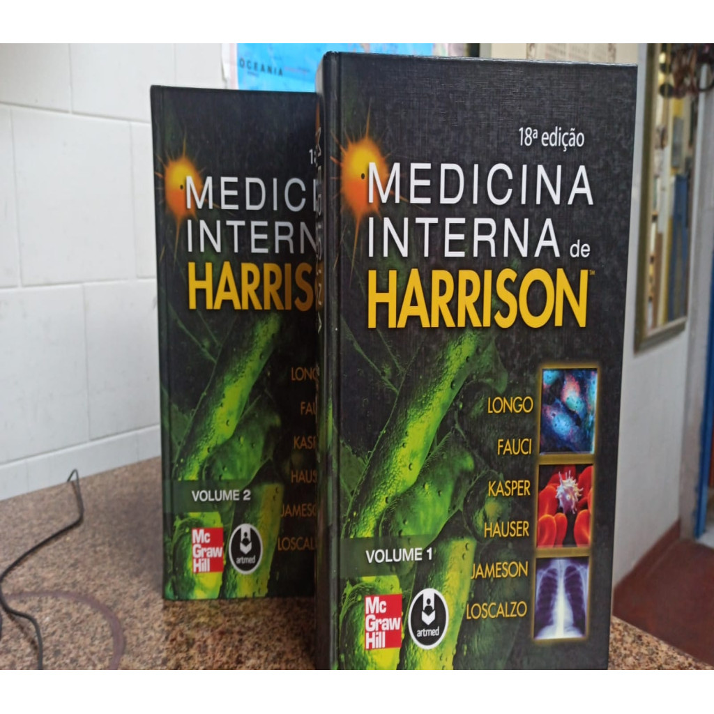 Medicina Interna de Harrison 18ª Edição ( 2 Volumes) autor Longo, Fauci ...