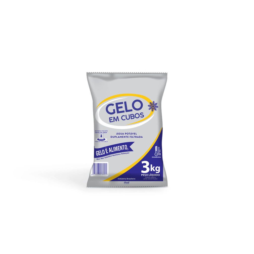500 Sacos Para Gelo Em Cubo Universal 3kg S/alça | Shopee Brasil