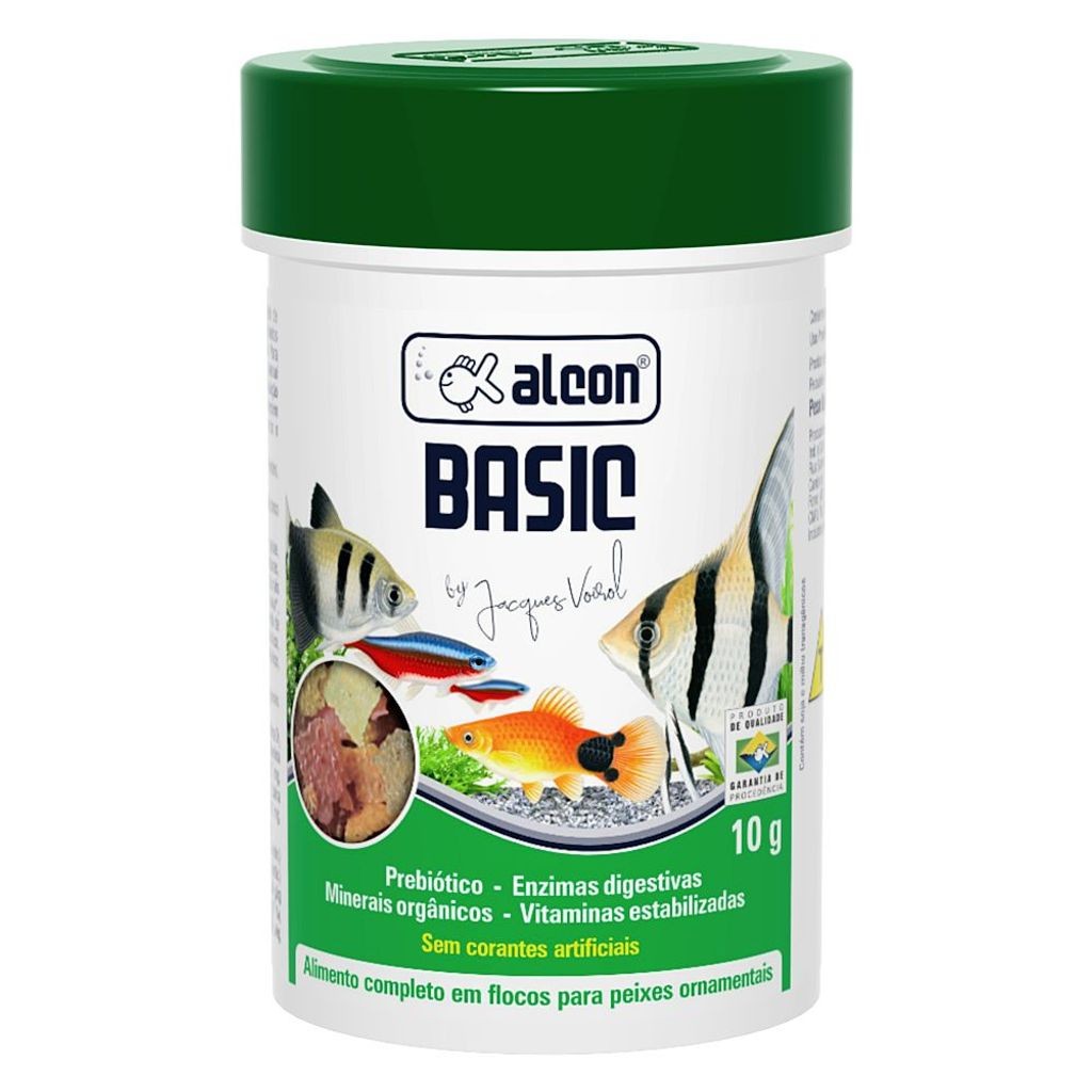 Ração para Peixes Alcon Basic com 10g | Shopee Brasil