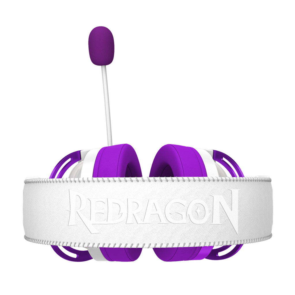 Headset Gamer Redragon Diomedes, Som Surround 7.1, Drivers 53mm, Branco e Roxo, H388-WP | Shopee ...