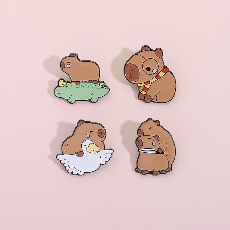 Harry Potter Capivara E Crocodilo Dos Desenhos Animados Animal Esmalte ...