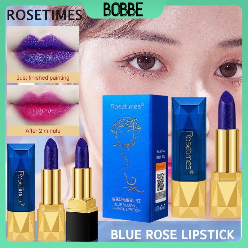 Batom Azul Rosetimes Com Entrega Rápida, Batom Azul Fosco, Hidratante ...