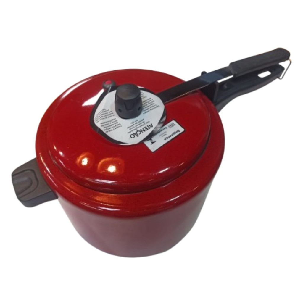 Panela de Pressão 7 Litros de Aluminio Vermelha Le Requena | Shopee Brasil