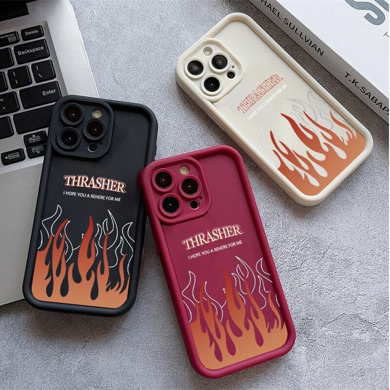 Capa De Telefone Thrasher Flame Label Para One Plus 8T 10R 11 12 Nord 2 ...