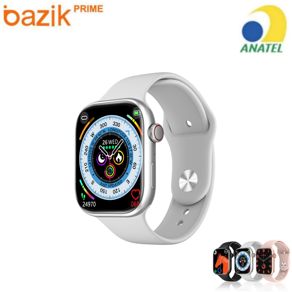 Bazik Relógio Smartwatch inteligente W29S Serie 10 Ilha Dinamica NFC GPT GPS musica pk T800 x9 ...