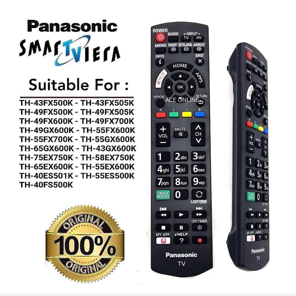 Controle Remoto PANASONIC LED SMART TV (Ou OEM) | Shopee Brasil