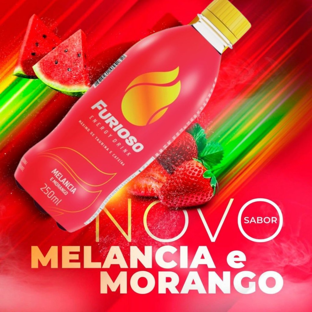 Kit 12un Energético Furioso 250ml Original Melão e Maçã Verde Tropical ...
