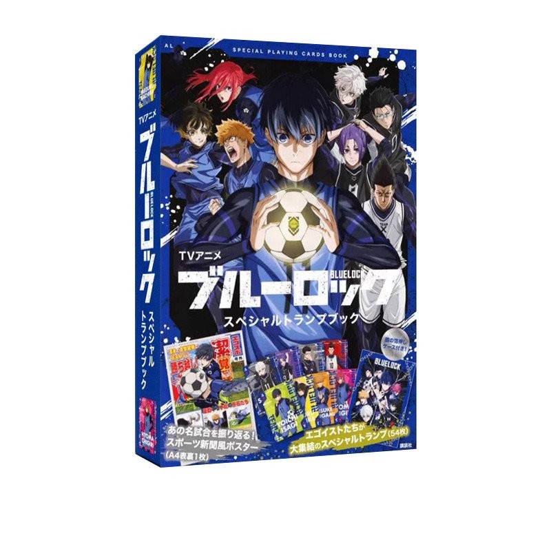Em Estoque BLUE LOCK Livro de Jogo de Cartas Azul Prisão TV Anime BLUE ...