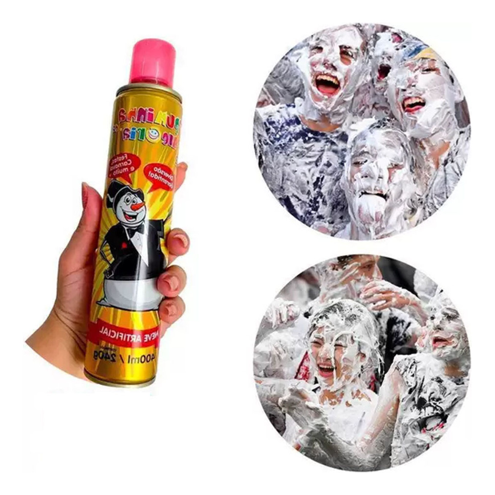 Kit 24 Espuminha Espuma Carnaval Neve Artificial Festa 400ml | Shopee ...