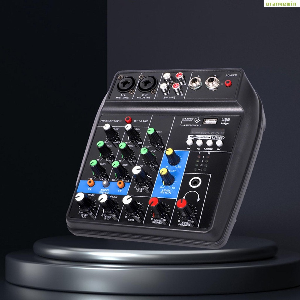 Console De Mixagem De Som 4 Canais Interface De Sistema De Mesa ...