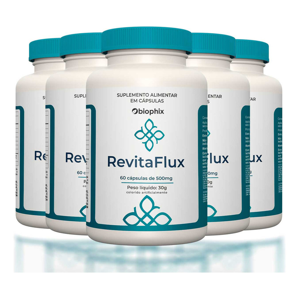 Kit 5x Revitaflux Original 60 Cápsulas - Revita Refluxo | Shopee Brasil