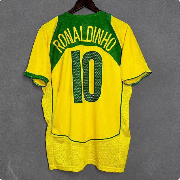 Uniforme Ronaldinho 2004 Em Camisa Retrô De Manga Curta 10 | Shopee Brasil