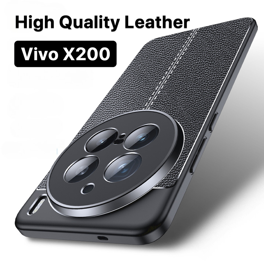 Vivo X200 Pro Case X100 Capa De Couro TPU Macio À Prova De Choque Com ...