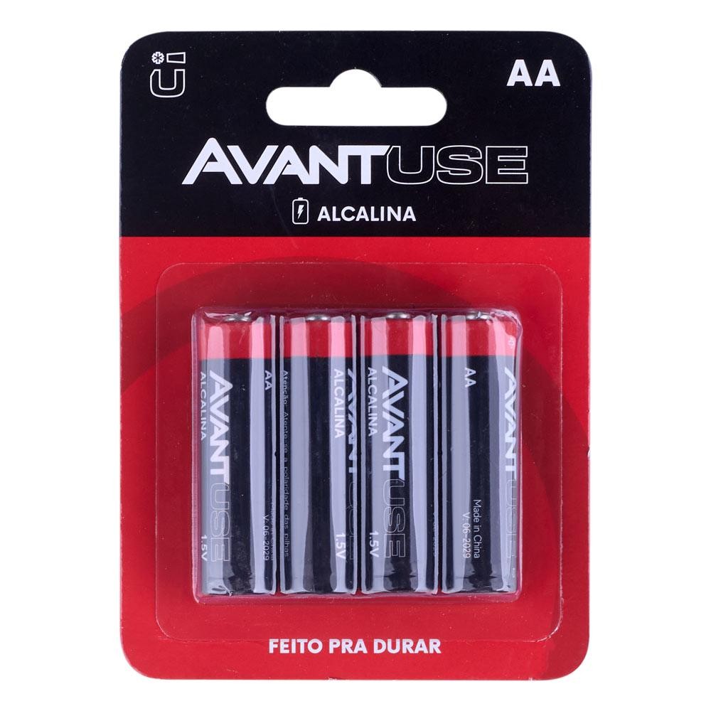 Pilha Alcalina AA com 4 Unidades Avant | Shopee Brasil