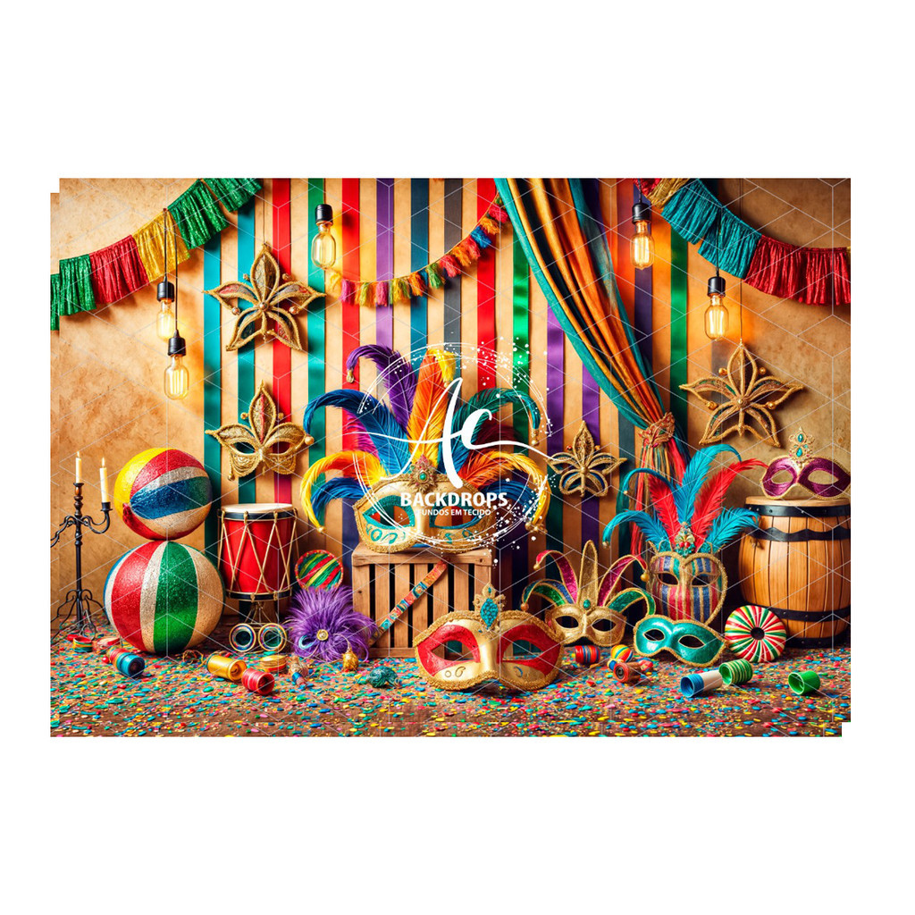 FUNDO FOTOGRAFICO CARNAVAL 3D 2025 ALINE CASTRO BACKDROPS | Shopee Brasil