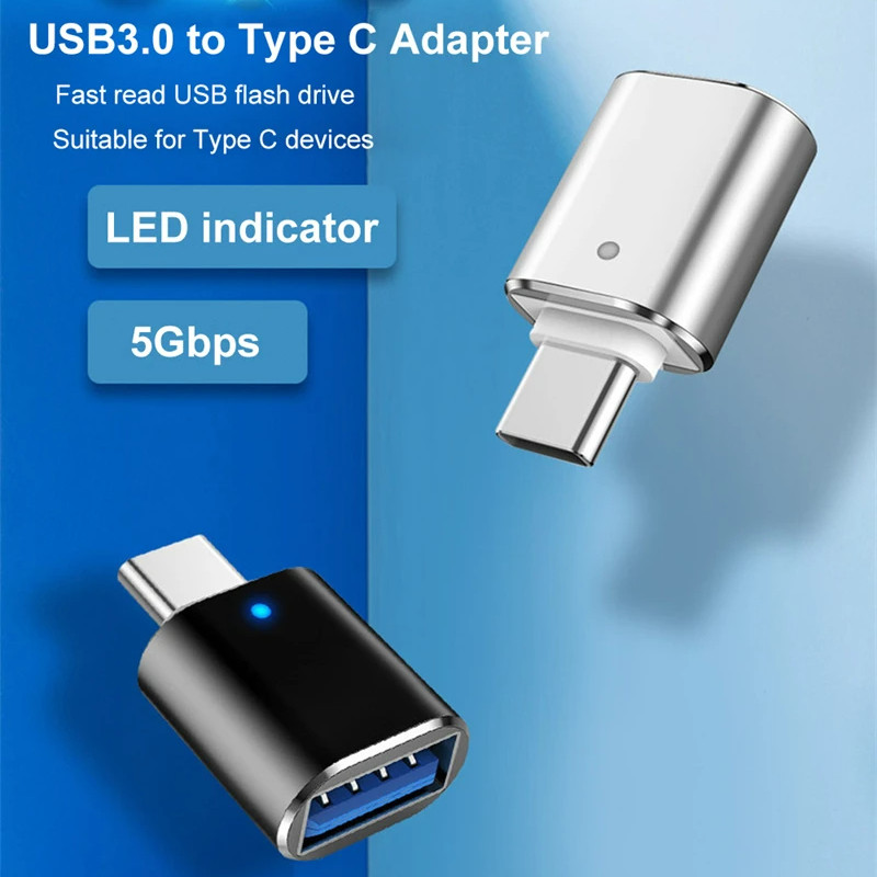 Novo Adaptador OTG Tipo C Para Usb 3.0 Conversor De Telefone USBC ...