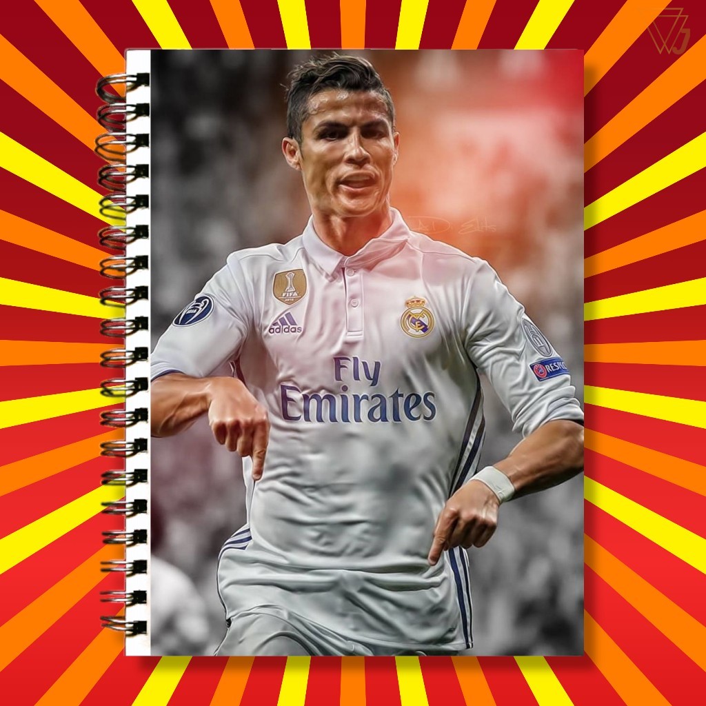 Adesivo Para Capa de Caderno CR7 Futebol Cristiano Ronaldo Top ...