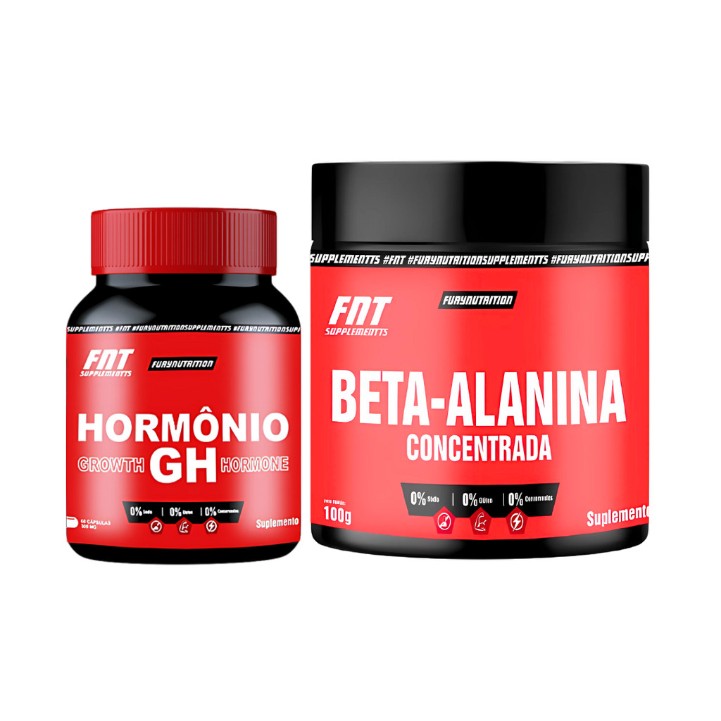 Hormônio GH (Growth Hormone) 500mg 60caps + Beta-Alanina Concentrada 100g FuryNutrition | Shopee ...