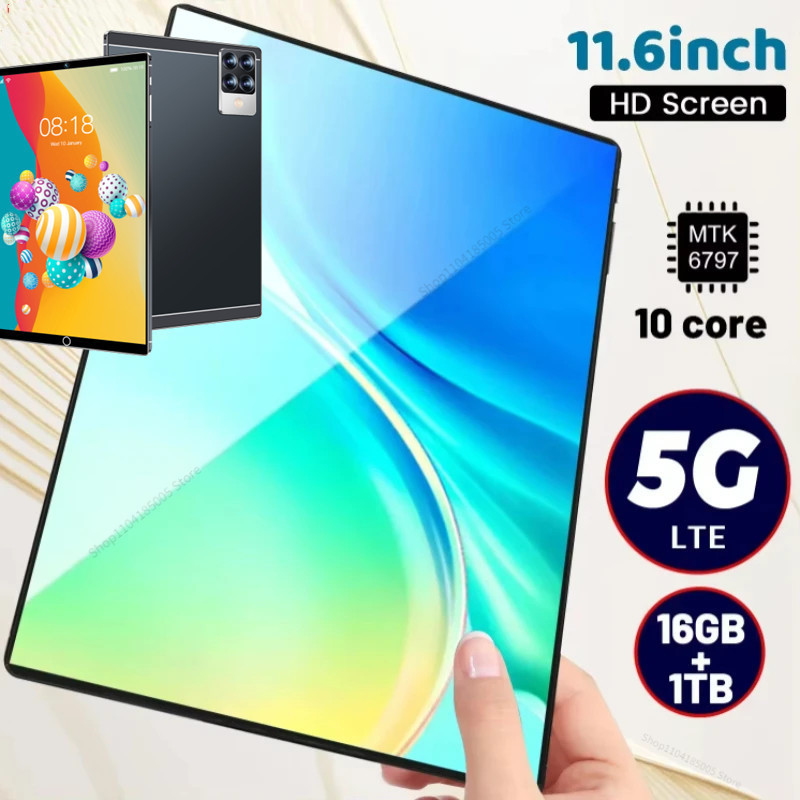 Venda quente Tablet PC Versão Global 16GB RAM + 1TB ROM Novo 11.6 ...