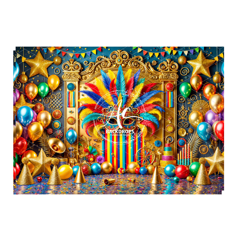 PAINEL FOTOGRAFICO CARNAVAL 3D 2025 ALINE CASTRO BACKDROPS | Shopee Brasil