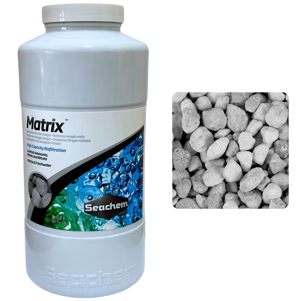 Seachem Matrix 1L Mídia Biológica Filtragem Aquario Lago Mídia Cerâmica Matrix Trata 800L ...