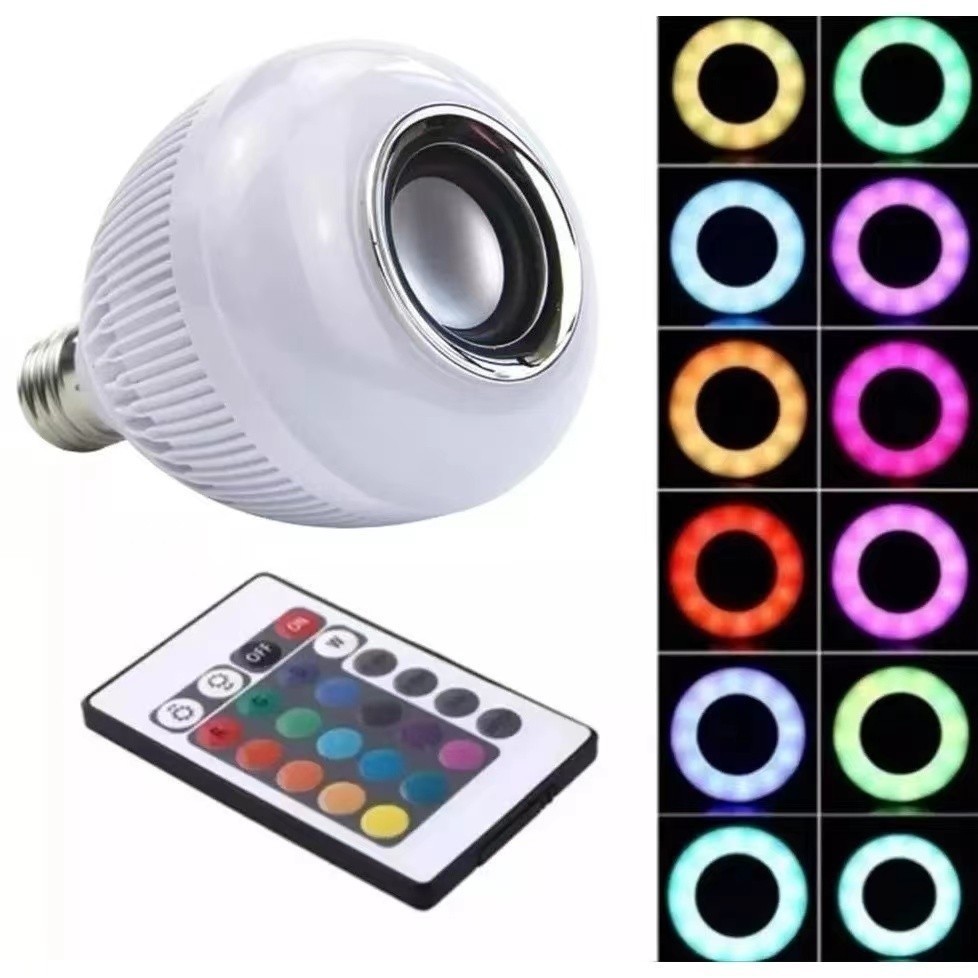 Lâmpada LED com Alto-Falante Bluetooth e Controle Remoto - 2 Em 1 ...