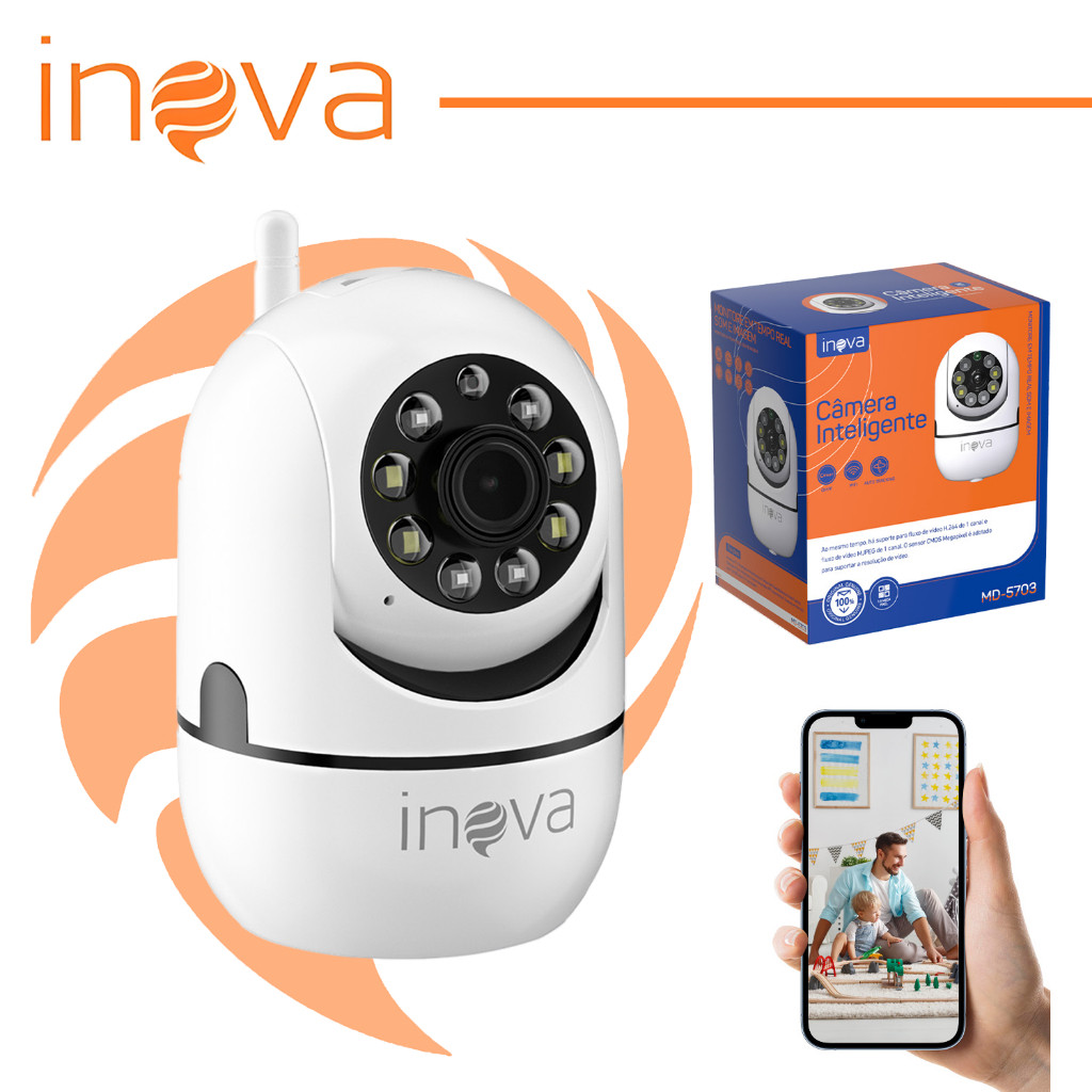 Inova Camera Ip 2.4G Wifi Externa 2K Hd Sensor De Movimento Speed Dome ...