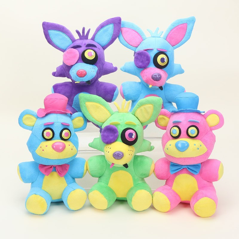Boneco De Pelúcia Neon Freddy Blacklight 15-25cm Five Nights At Freddy ...