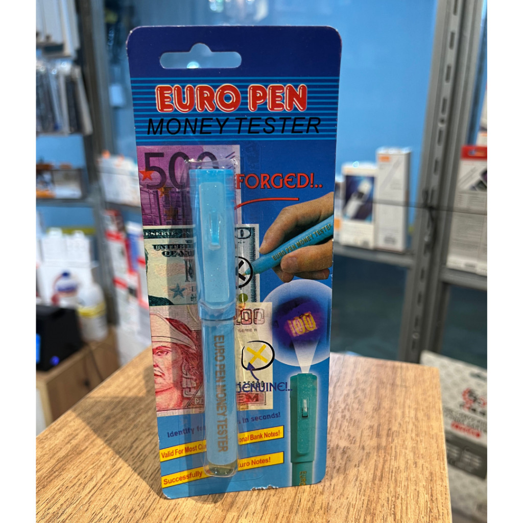 Caneta Le Nota Falsa Identificador Com Uv Money Tester - Euro Pen ...