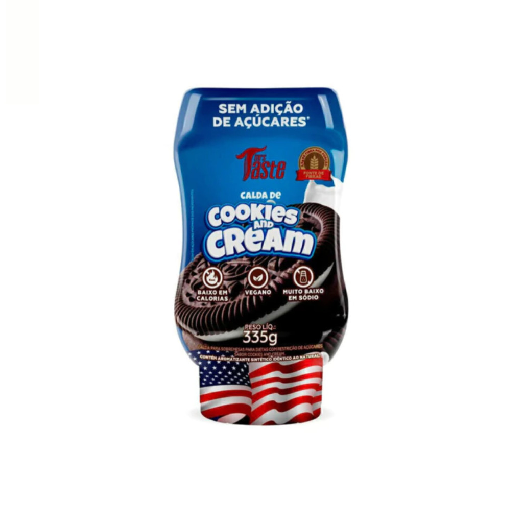 Calda Para Sobremesa Sabor Cookies Cream 335g - Mrs Taste | Shopee Brasil