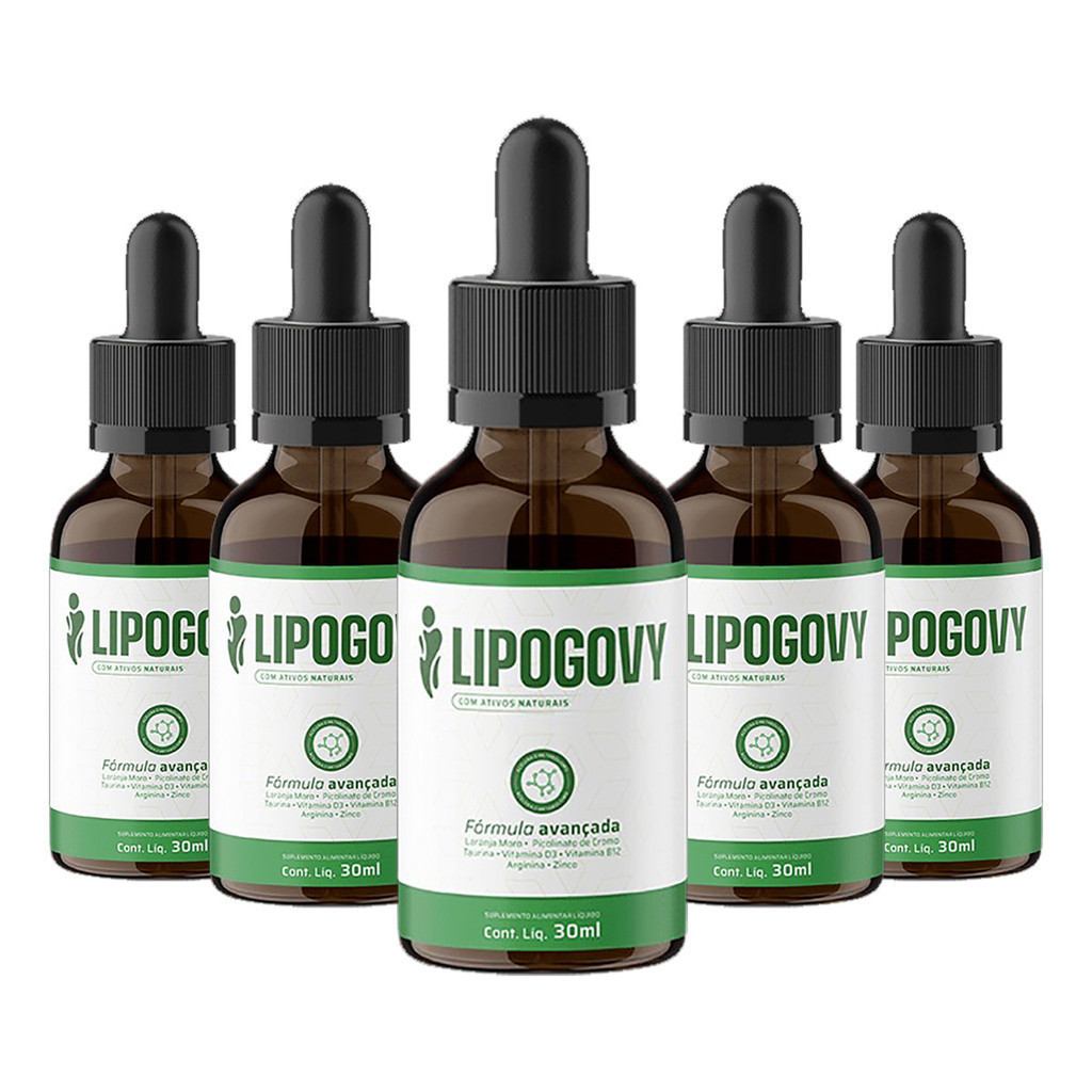 Kit 5 Lipogovy Original 30ml - Loja Oficial Lipo Govy | Shopee Brasil