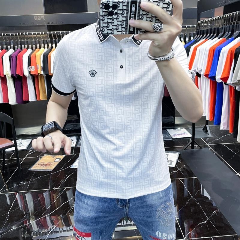 Novo estilo D verão 2025 masculino meia manga lapela V JGFB | Shopee Brasil