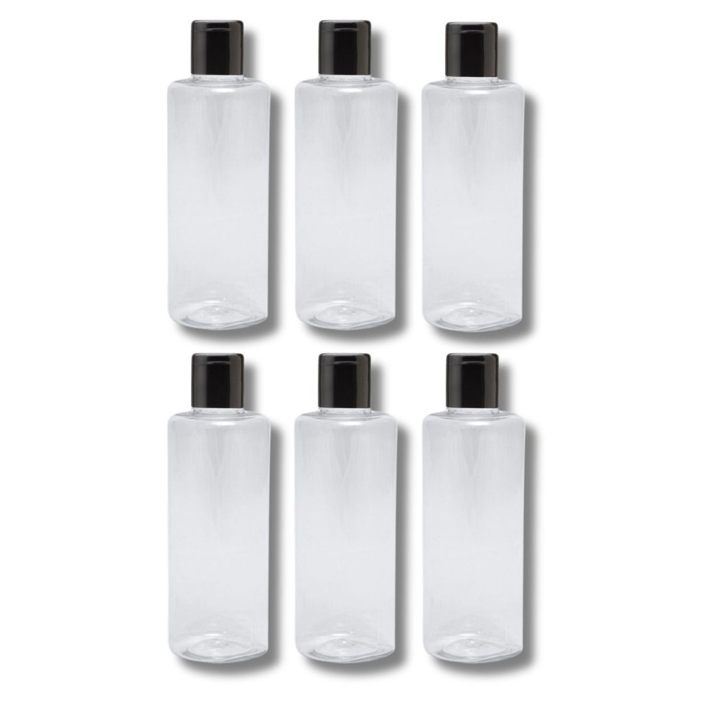 6 Frascos Fliptop Viagem Shampoo Creme Sabonete 100ml | Shopee Brasil